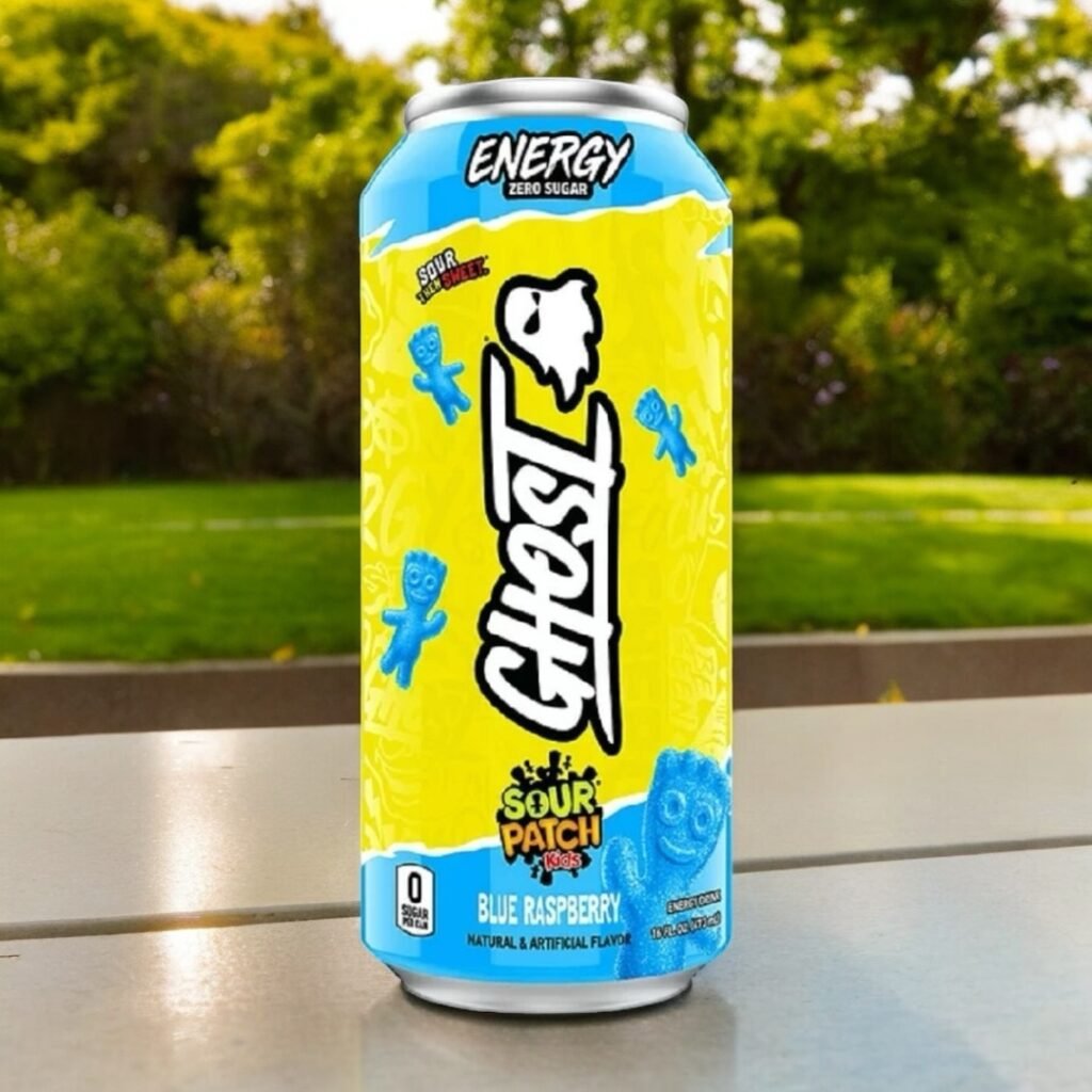Ghost Energy Drink Zero Sugar Sour Patch Blue Rasperry 473 ml